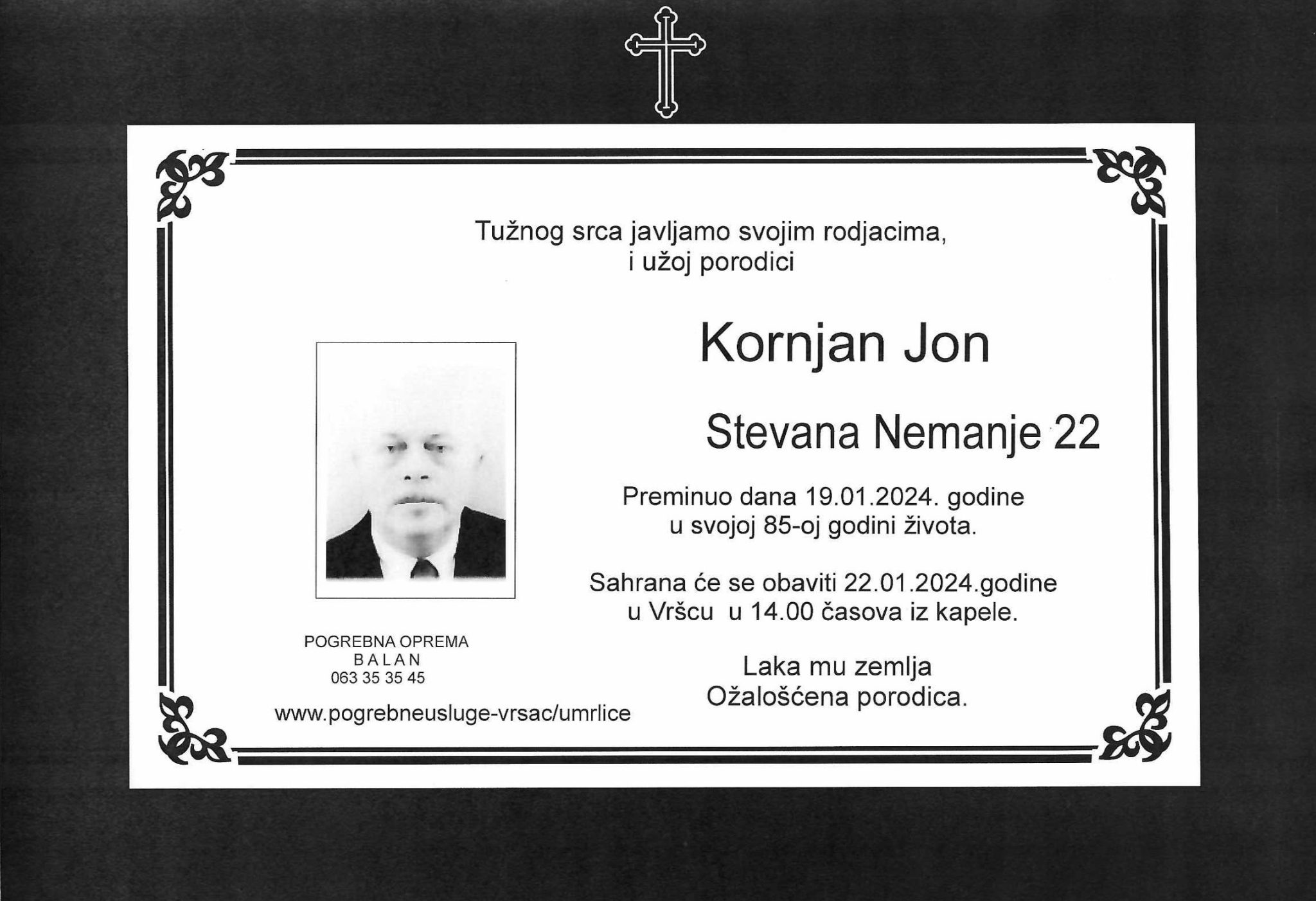 Umrlice | Pogrebne usluge Balan