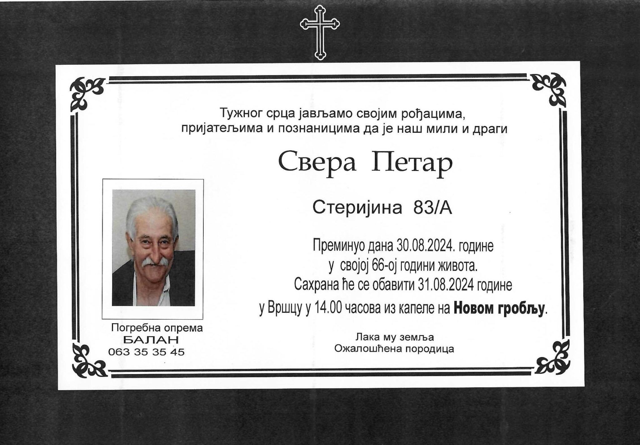 Umrlice | Pogrebne usluge Balan
