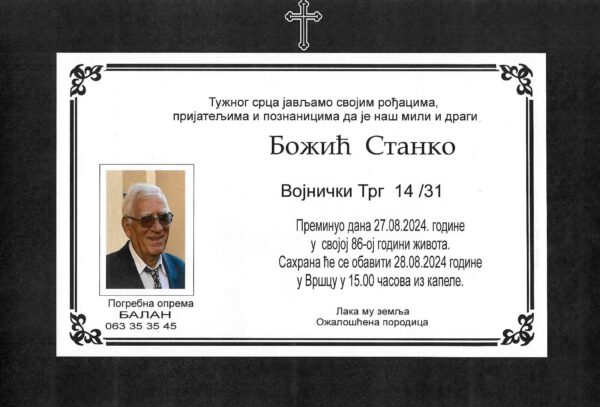 Umrlice | Pogrebne usluge Balan