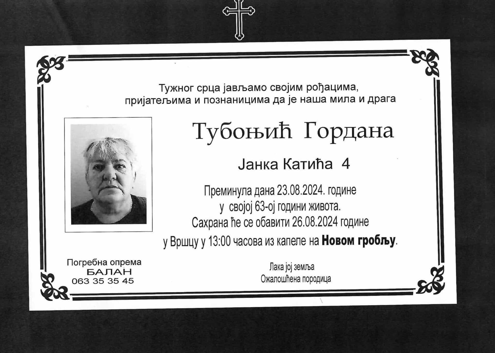 Umrlice | Pogrebne usluge Balan