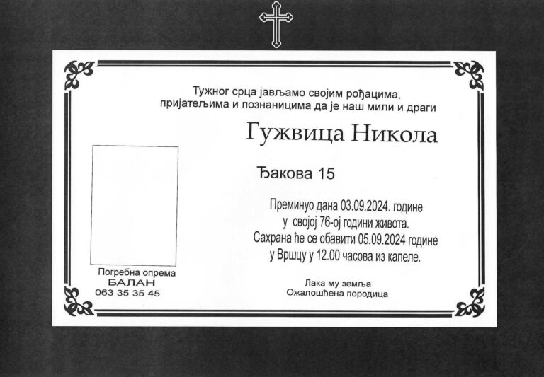 Umrlice | Pogrebne usluge Balan